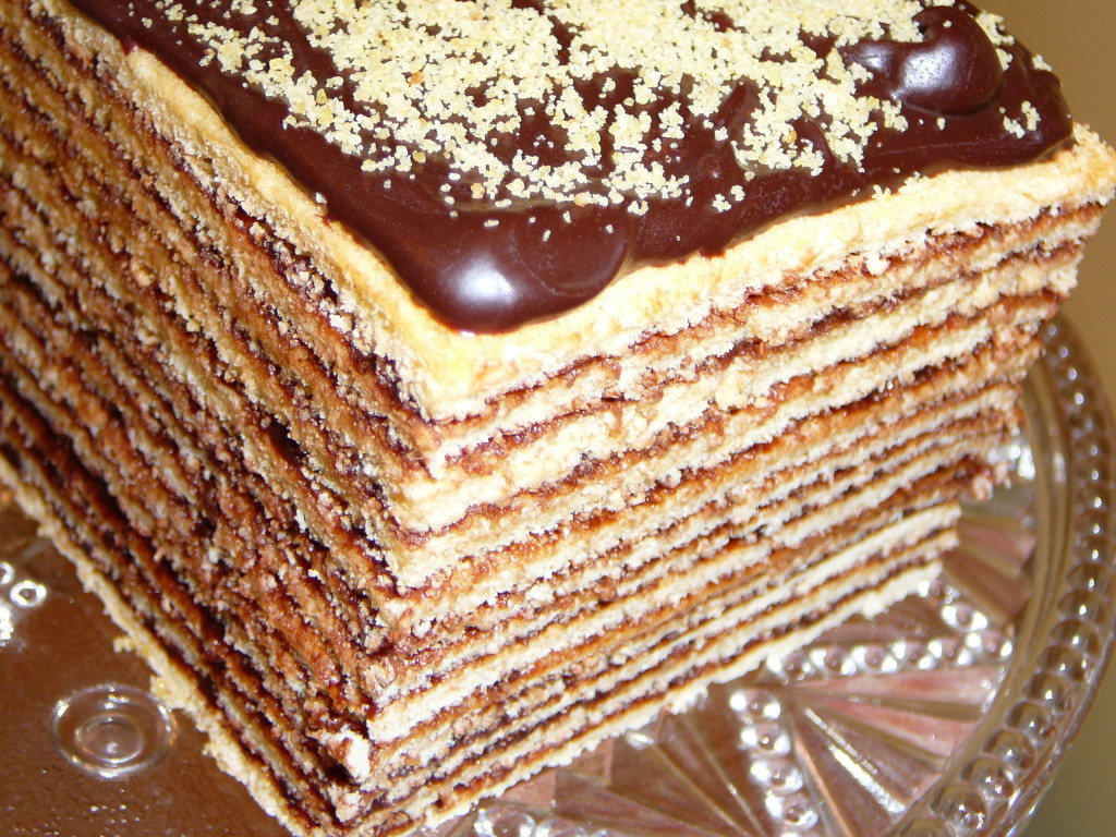 Dobosh torte step-by-step - Crumbs on the Table