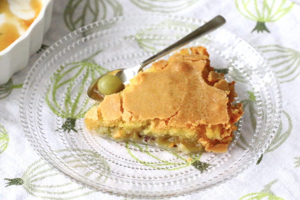 Baked gooseberry caramel pudding: I thought I didn't like gooseberries ...
